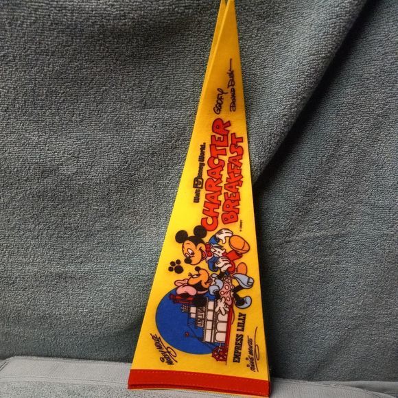 Disney | Toys | Waltdisney World Character Breakfast Pennant Mickey ...